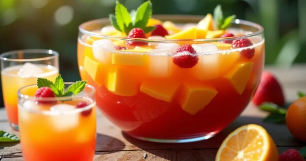 Recette de punch pour 30 personnes : secrets d'un élixir exotique ...
